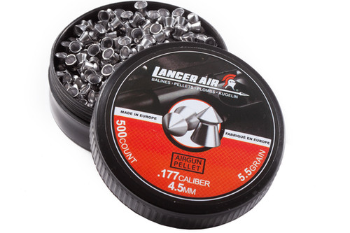 Lancer Air 500 Count 0.177 Caliber 5.5 Gram Air Gun Pellets (4.5mm ...