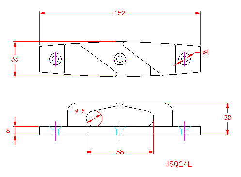 Stainless steel fairlead | AJ FENDERS