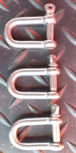 5mm / 6mm Stainless Steel D Shackles | AJ FENDERS