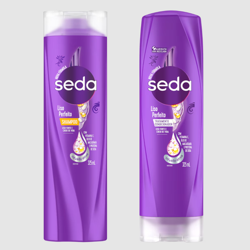 Seda - Liso Perfeito - Kit Shampoo e Condicionador (2x 325Ml) - (2x 10 ...