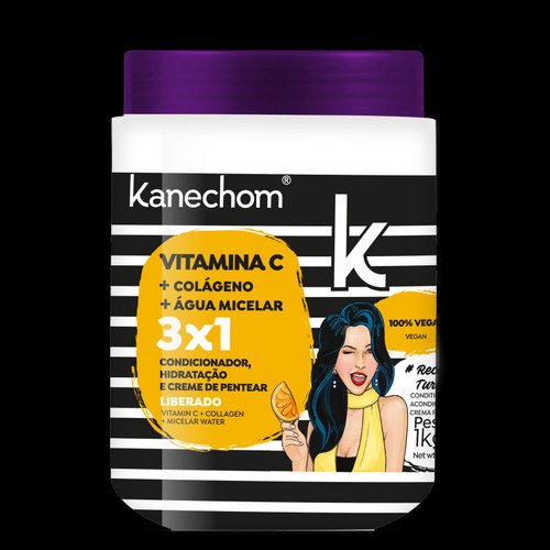 Kanechom - Creme Multifuncional 3 em 1 Vitamina C 1Kg - (Hair Cream 35 ...