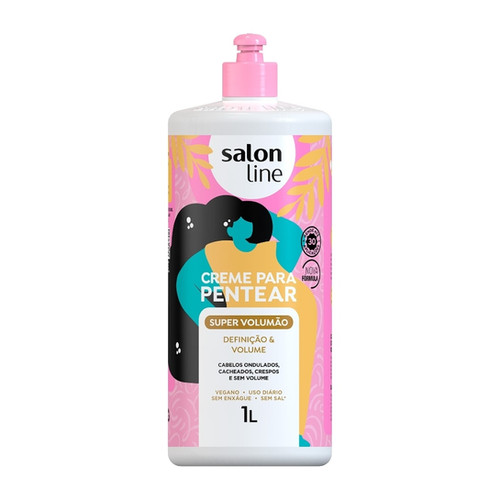 Salon Line - Creme para Pentear Super Volumao 1Kg - (Combing Cream 35 ...