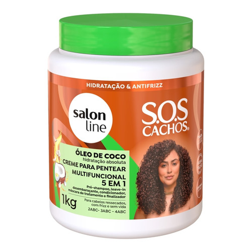 Salon Line - SOS Cachos - Oleo de Coco - Creme Pentear Hidratacao ...