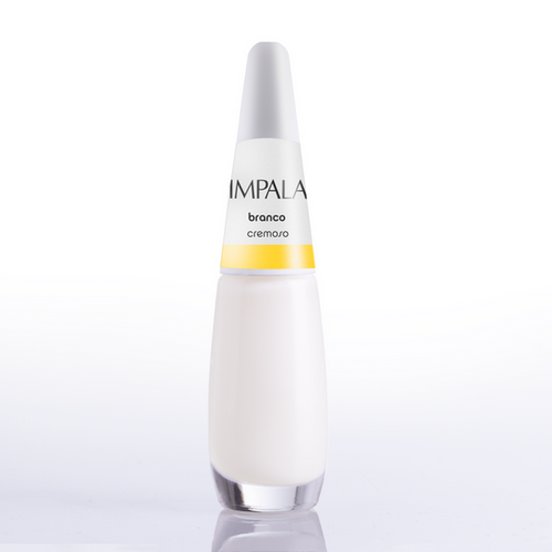Impala - Cremoso - A Cor da Sua Moda - Caixa de Esmalte Branco (6 x 7 ...