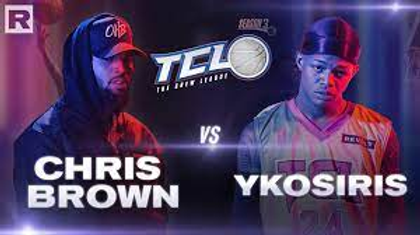 Celebrity basketball game between Chris Brown and YK Osiris