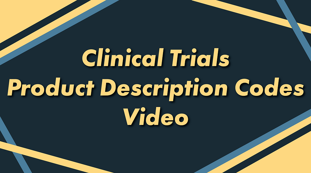 VIDEO ISBT 128 Clinical Trials Product Description Codes video-isbt-128-clinical-trials-product-description-codes