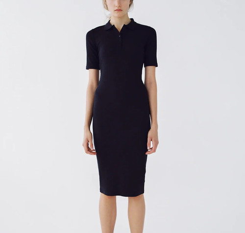 ZARA Black Polo Neck Dress | fsociety-pakistan