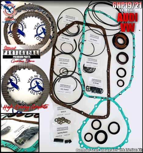 6HP19 6HP21 OVERHAUL SEALS AND GASKET KIT AND FRICTION KIT AUDI VW 4X4