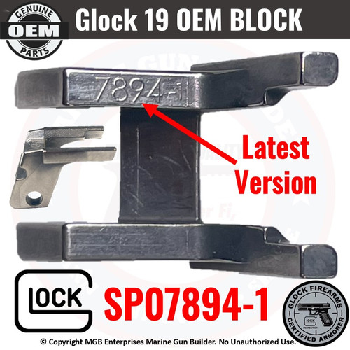 Glock 19 Locking Block OEM G19 7894-1 Fits Gen 1-5 Factory Marked ...