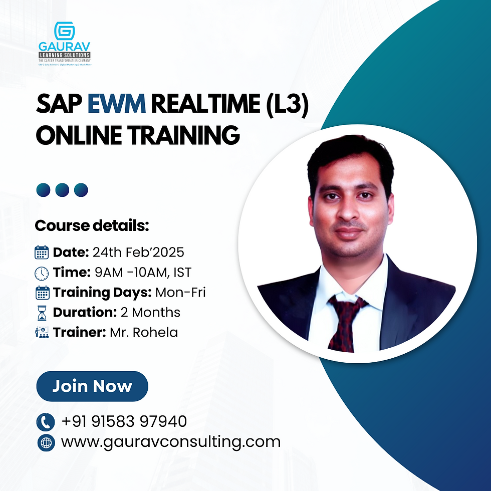SAP S4 HANA Training & Certification Courses | Gaurav Learning Solutions