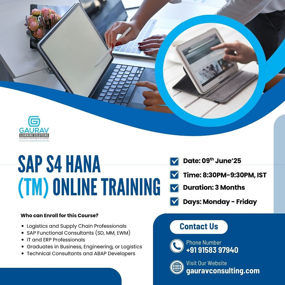 How to create a BP Role in SAP? | Gaurav Learning Solutions