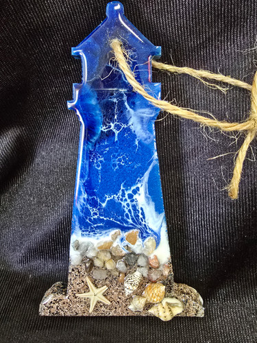 Lighthouse Ornament | Epoxy Maine