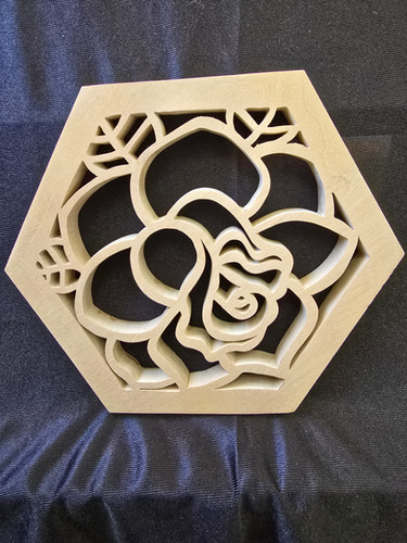 Hand cut trivet, hot plate | Epoxy Maine