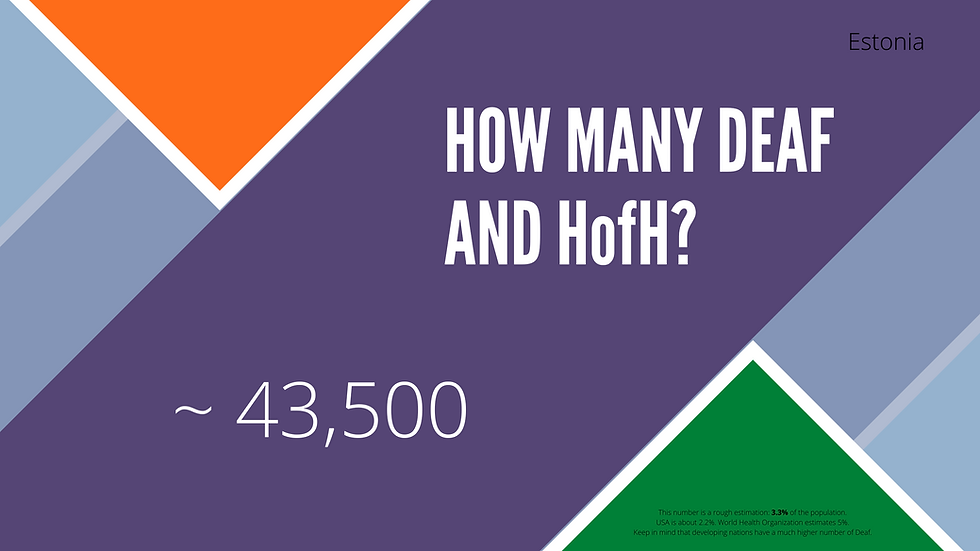 ESTONIA: What sign languages are used in Estonia?