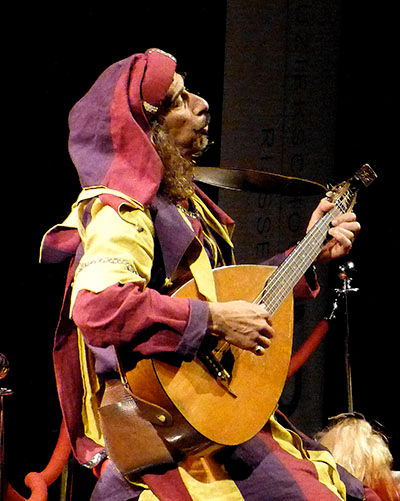 Troubadour uit de Middeleeuwen