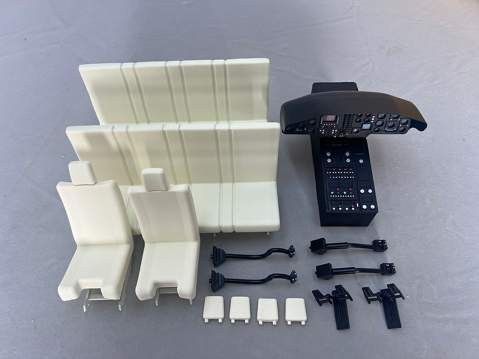 RCH-70-117-AS365 - 800 AS365 cockpit set | Roban Model
