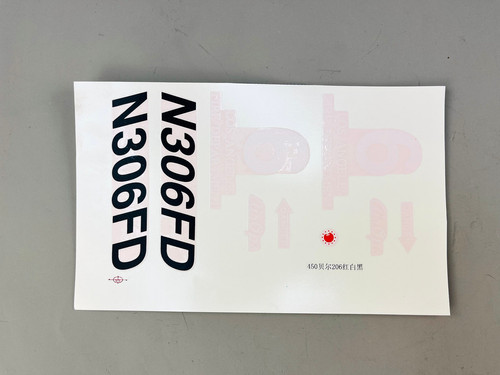 BE206PJ007 - 700 Bell 206 decal set | Roban Model