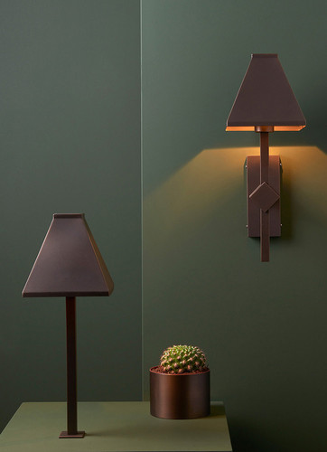 Pyramid & Pyramid Wall - garden/wall light, pyramidal design ...