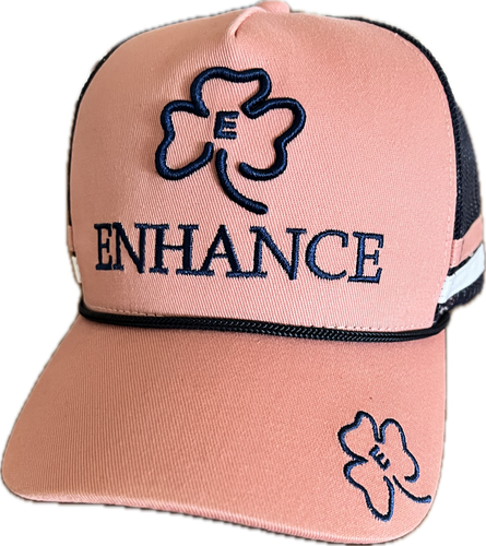 Enhance Cap Dusty Pink and Navy - Smaller Ladies Size | ENHANCE