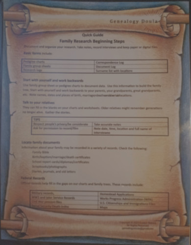 Quick Guide: Family Research Beginning Steps | Genealogy Doula