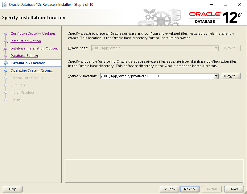 Oracle 12c Installation on Oracle Linux