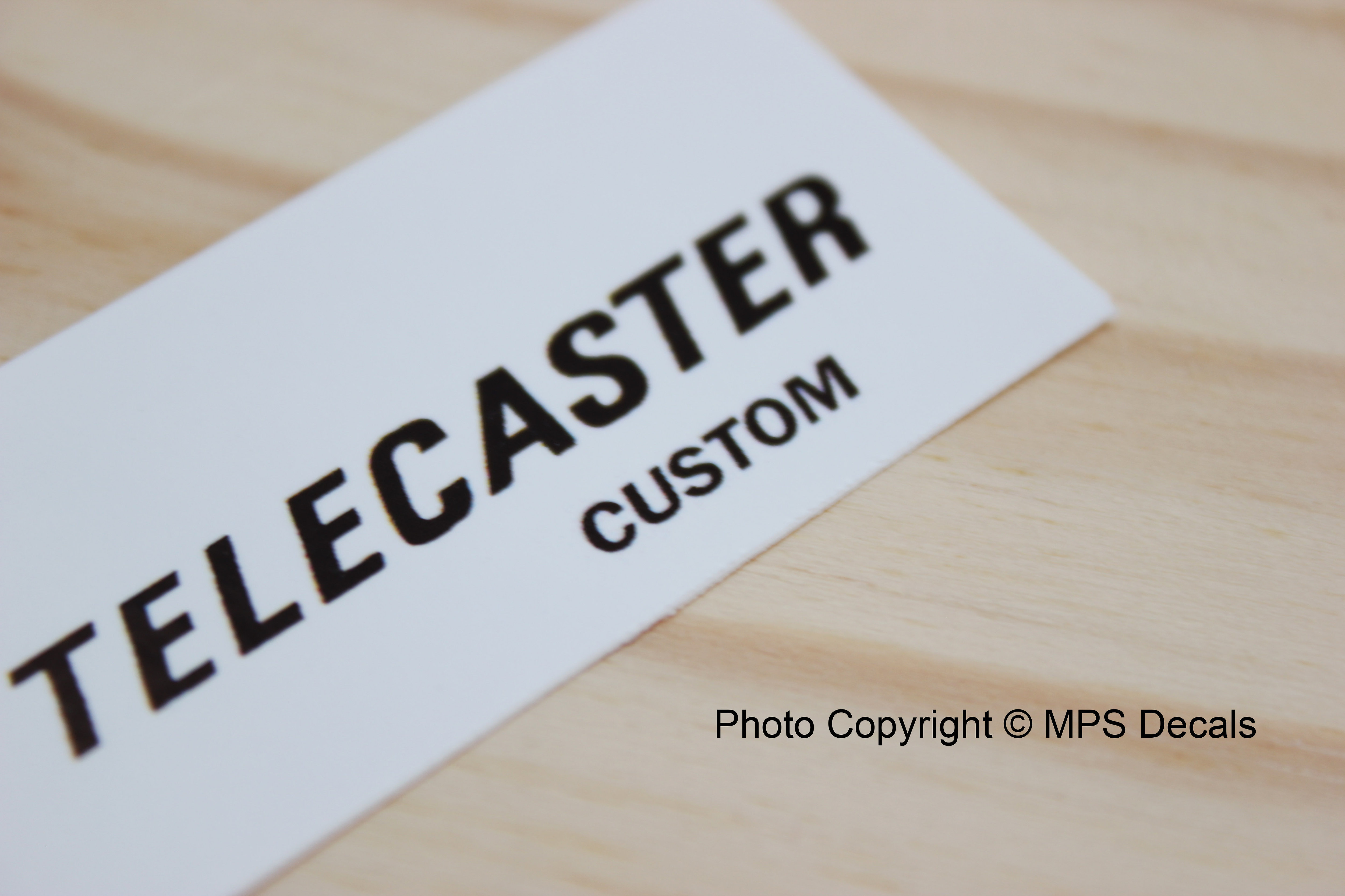 Fender Telecaster Custom Guitar Headstock Waterslide Decal fender-telecaster-custom-guitar-headstock-waterslide-decal