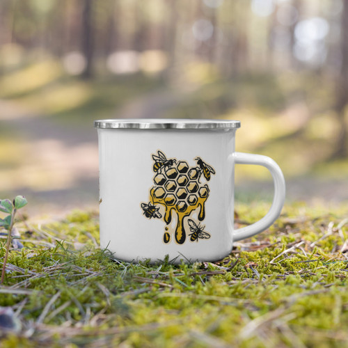 Dripping honeycomb Enamel Mug | Arms Apiaries