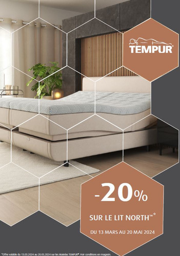 Lit TEMPUR NORTH RELAXATION SMARTCOOL | l-appartement-du-dos