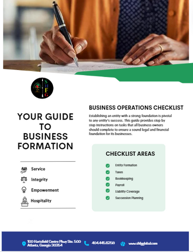Business Operations Checklist | Southern Heritage