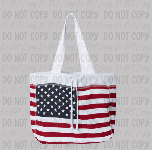 American Flag Beachcomber Bag | The Neeley Design Co
