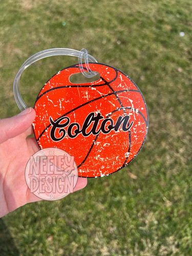 Basketball Bag Tag - Customizable | The Neeley Design Co