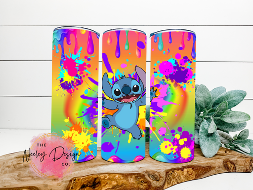 Paint Splatter Stitch Tumbler | The Neeley Design Co