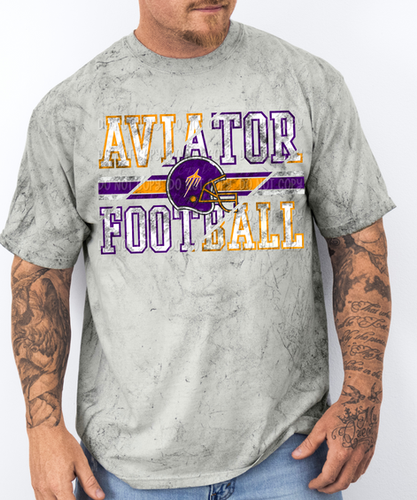 Aviator Football Distressed || Adult | The Neeley Design Co