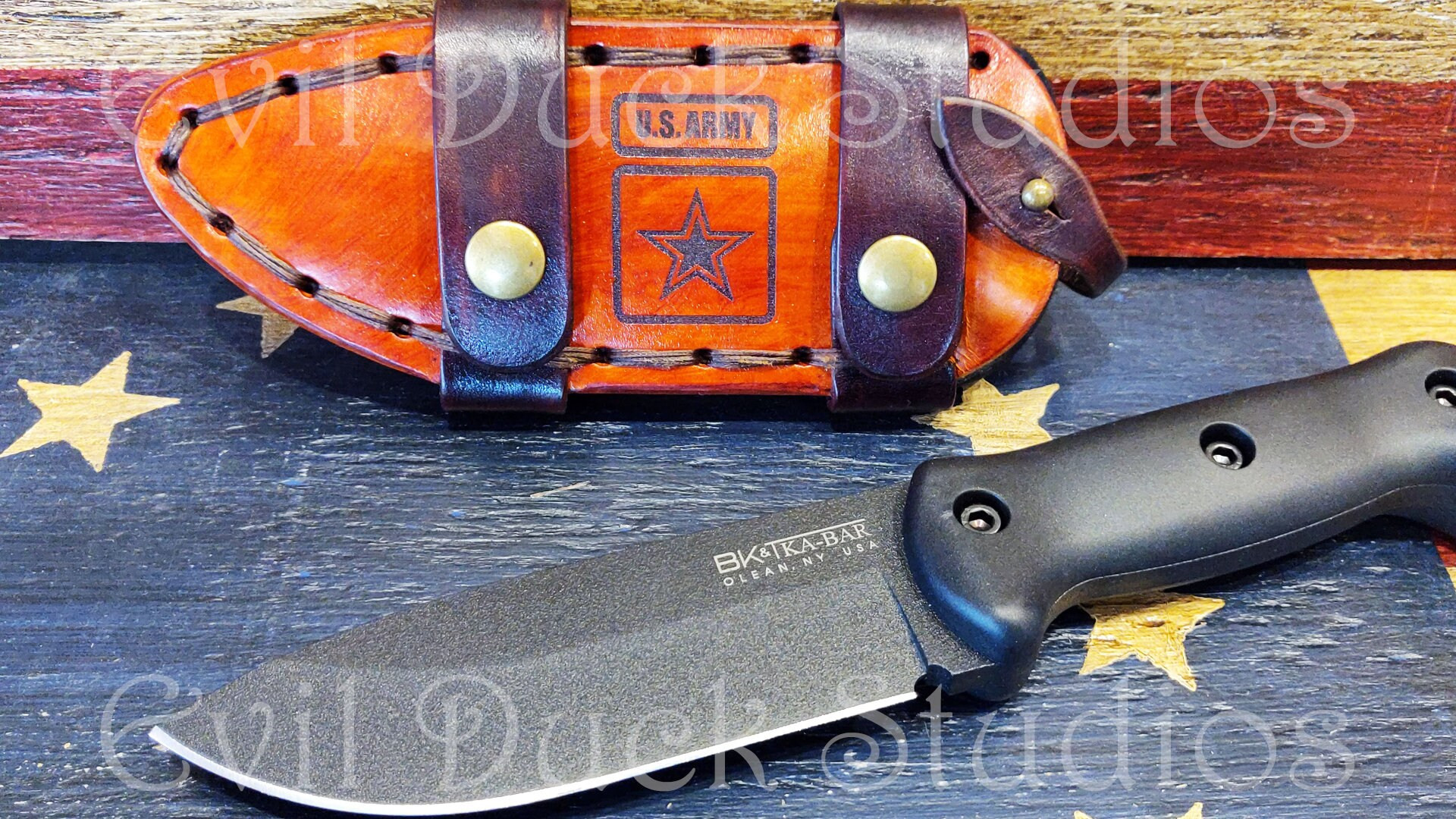 BK2 Knife Sheath with Your Military Branch!