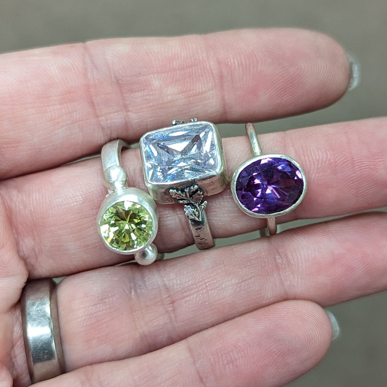 Settings for Faceted Stones-Stepped Bezel Ring | BMB Designs