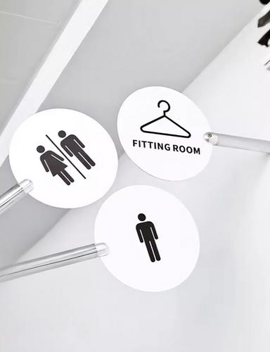 Custom Metal Toilet Sign | ATOP SIGN