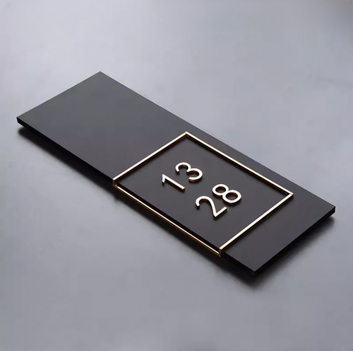 Custom Acrylic Number Sign | ATOP SIGN