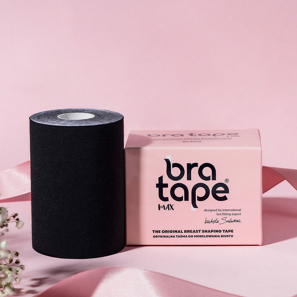 Bra Tape Max, 10 cm, kolor czarny | Bra Tape