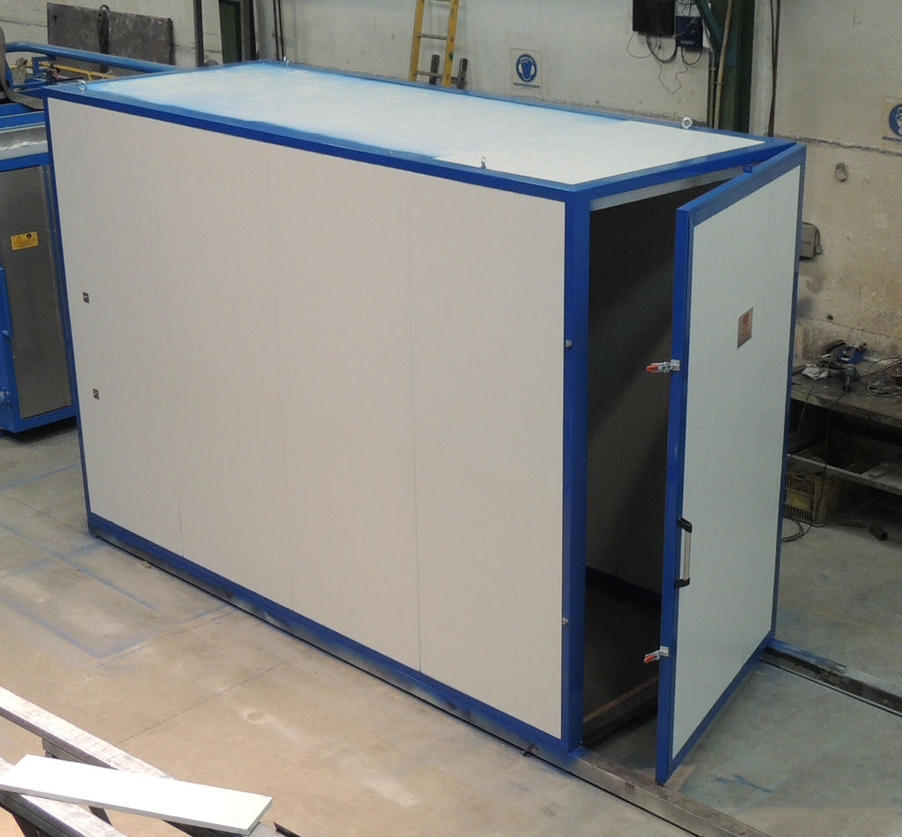 Secadero electrico de 15 m³ de capacidad para 150ºC.