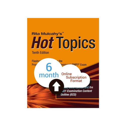 Hot Topics PMP® Exam Flashcards - 10th Edition - Cloud Subscription - 6 ...