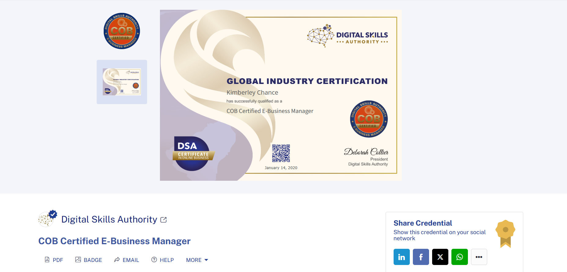 Launch of Digital Certificates and Badges
