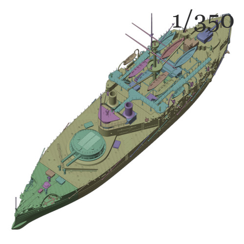 00208 1/350 HMS Victoria (1887) | Aladdin Model