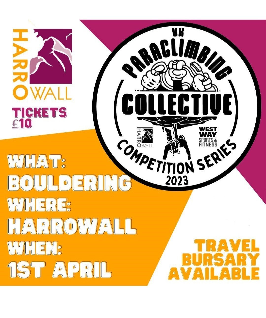 UKPC Competition Series - Harrowall round 1 | UK Paraclimbing