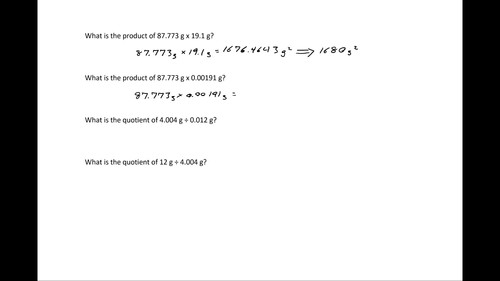 Significant figures video 4. | Science Problems Solved