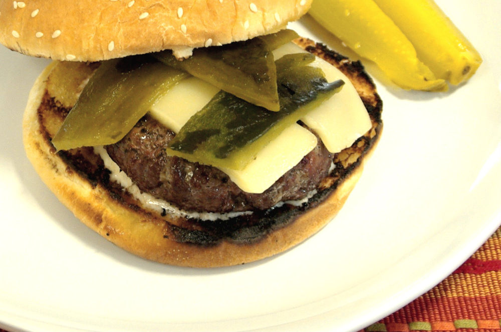 Backward Burger with Garlic Aioli