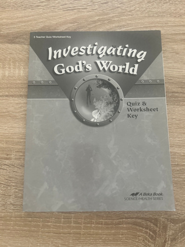 Investigating God's World Quiz & Worksheet Key | Commonplace