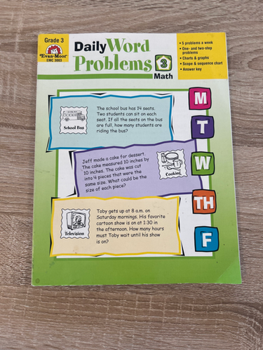 Daily Word Problems Math 3 | Commonplace