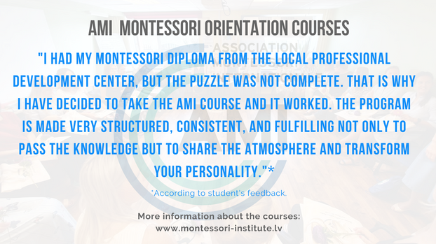 AMI DIPLOMA COURSES | Montessori Institute