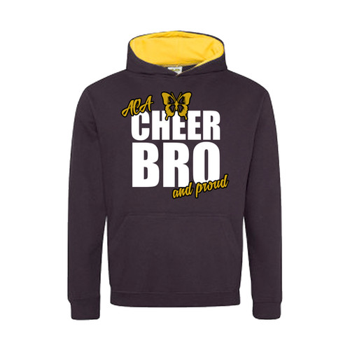 Adult "Cheer Bro and Proud" Contrast Hoodie | aylesbury-cheer