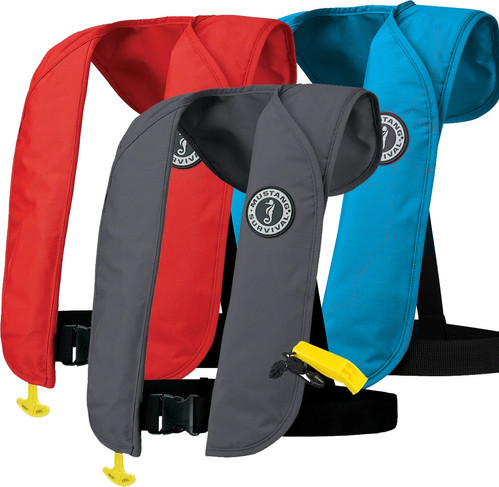 Manual Inflatable PFD grey | capecodkayak